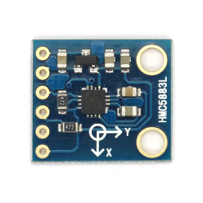 An ESP32 and HMC5883L sensor example