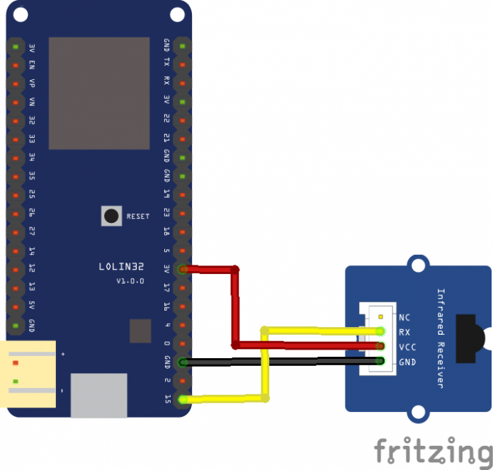ESP32 and Infrared receiver example