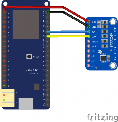 ADS1115 analog-to-digital converter and ESP32 - ESP32 Learning