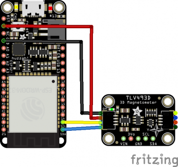 TLV493D magnetic sensor and ESP32 board example | ESP32 Learning
